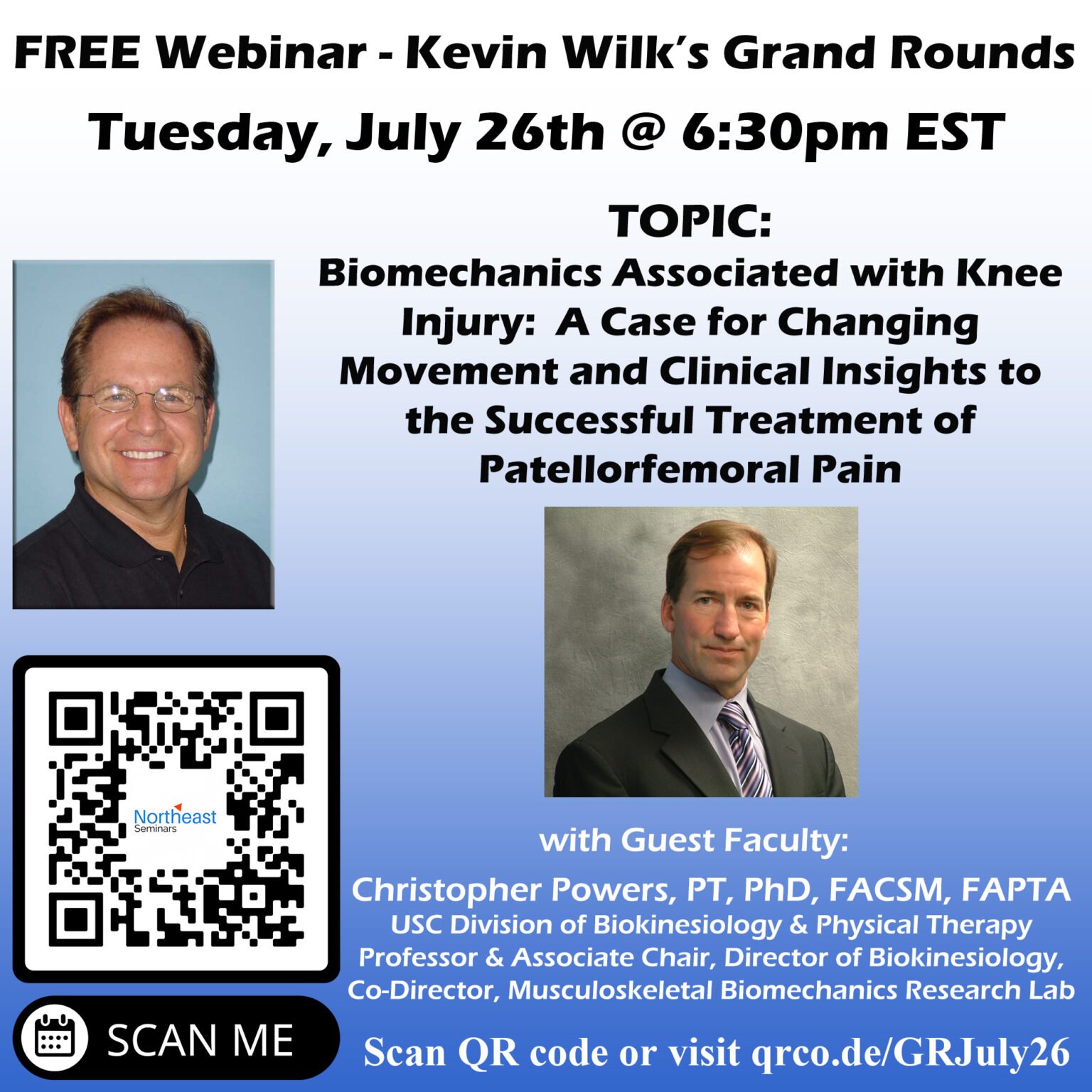 Kevin E. Wilk, PT, DPT, FAPTA – Dr. Kevin Wilk has lead a distinguished ...