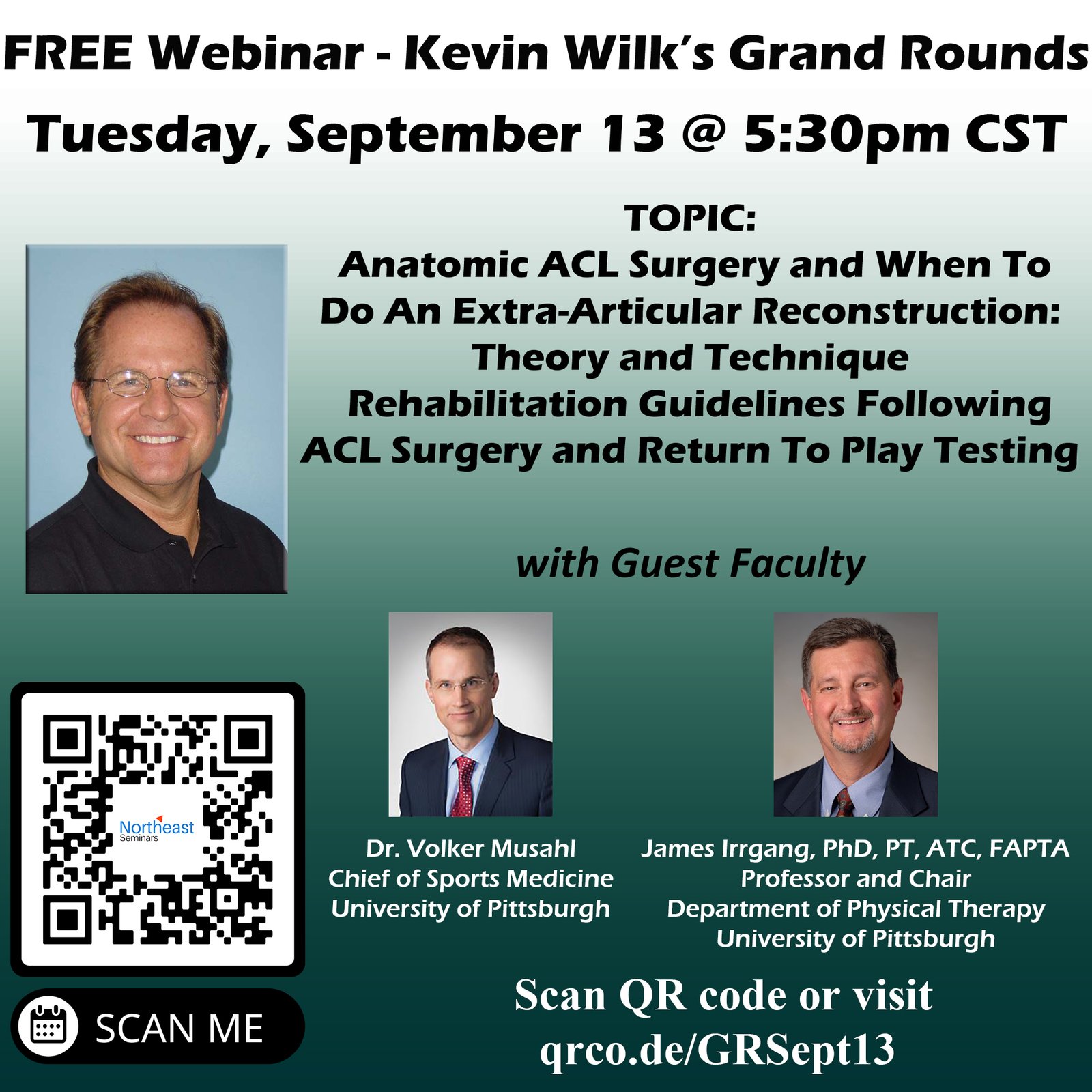 Kevin E. Wilk, PT, DPT, FAPTA – Dr. Kevin Wilk has lead a distinguished ...
